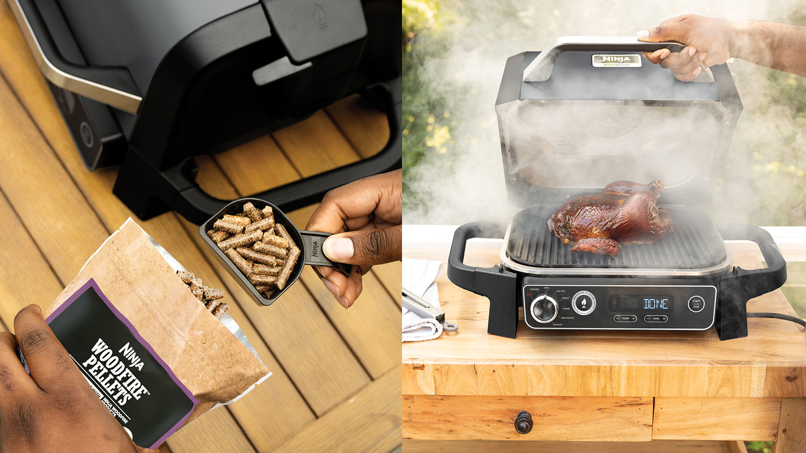 Woodfire Electric BBQ & Smoker | Outdoor Grill - Ninja UK